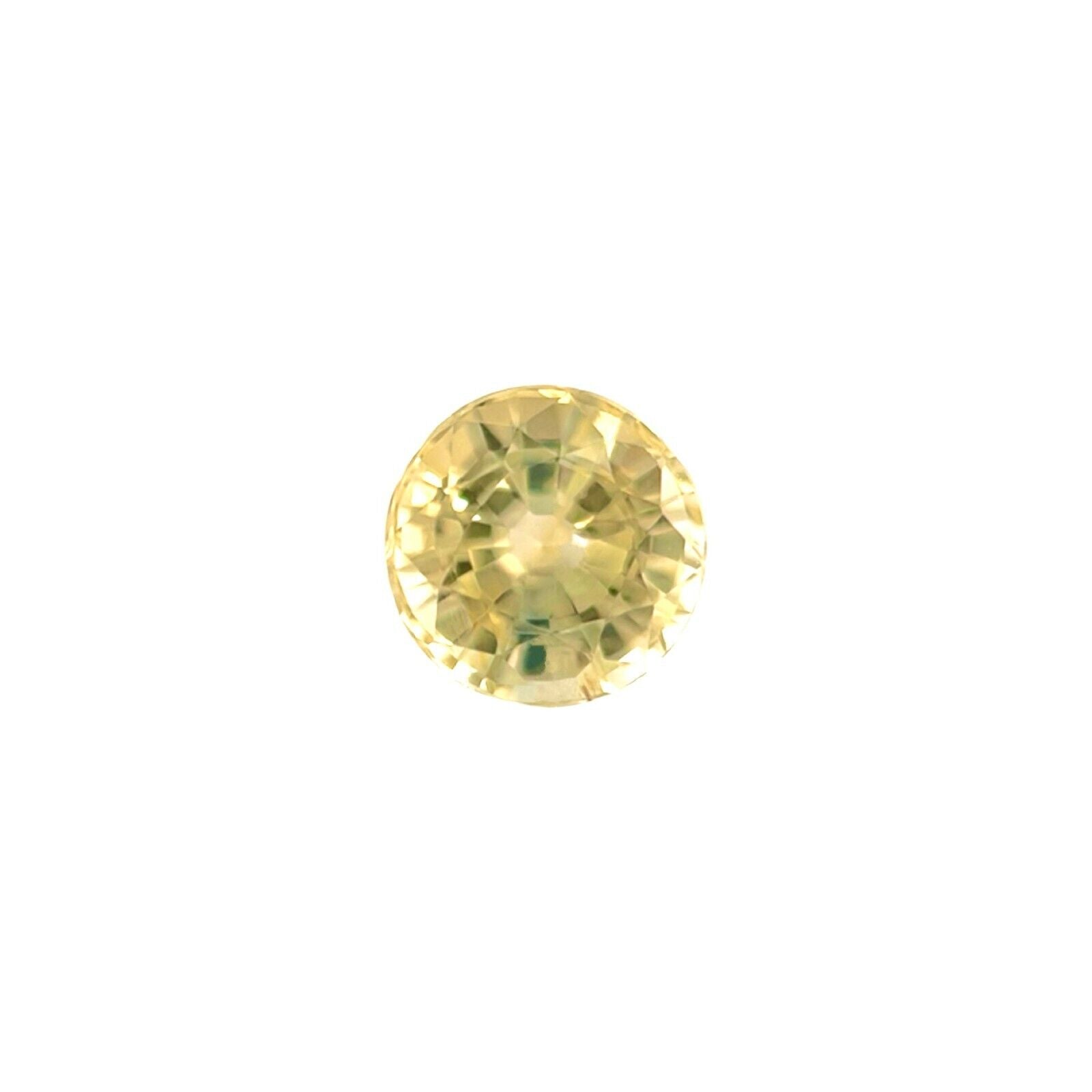 NATURAL 0.66ct Light Yellow Sapphire Round Loose Cut Gemstone 5mm VS – GemsandJewelsUK