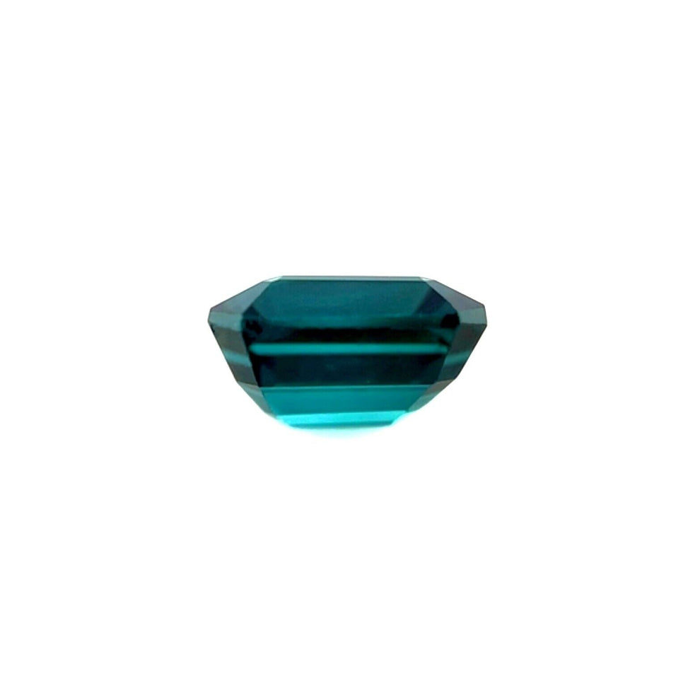 NATURAL Indicolite Tourmaline 1.70ct Deep Blue Octagon Cut Gem 7x6.5mm ...