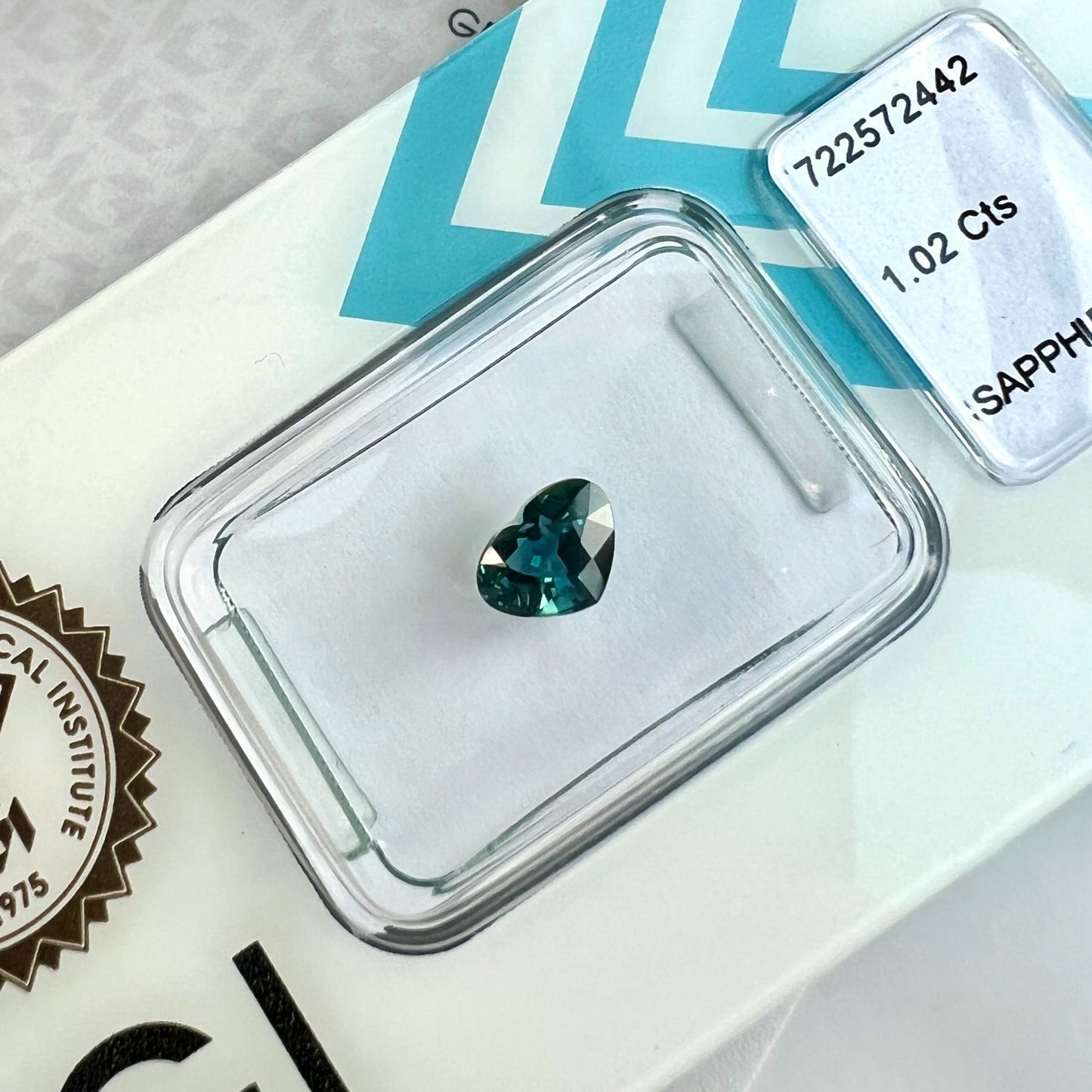 IGI CERTIFIED 1.02ct Untreated Deep Blue AUSTRALIA Sapphire Heart Cut ...