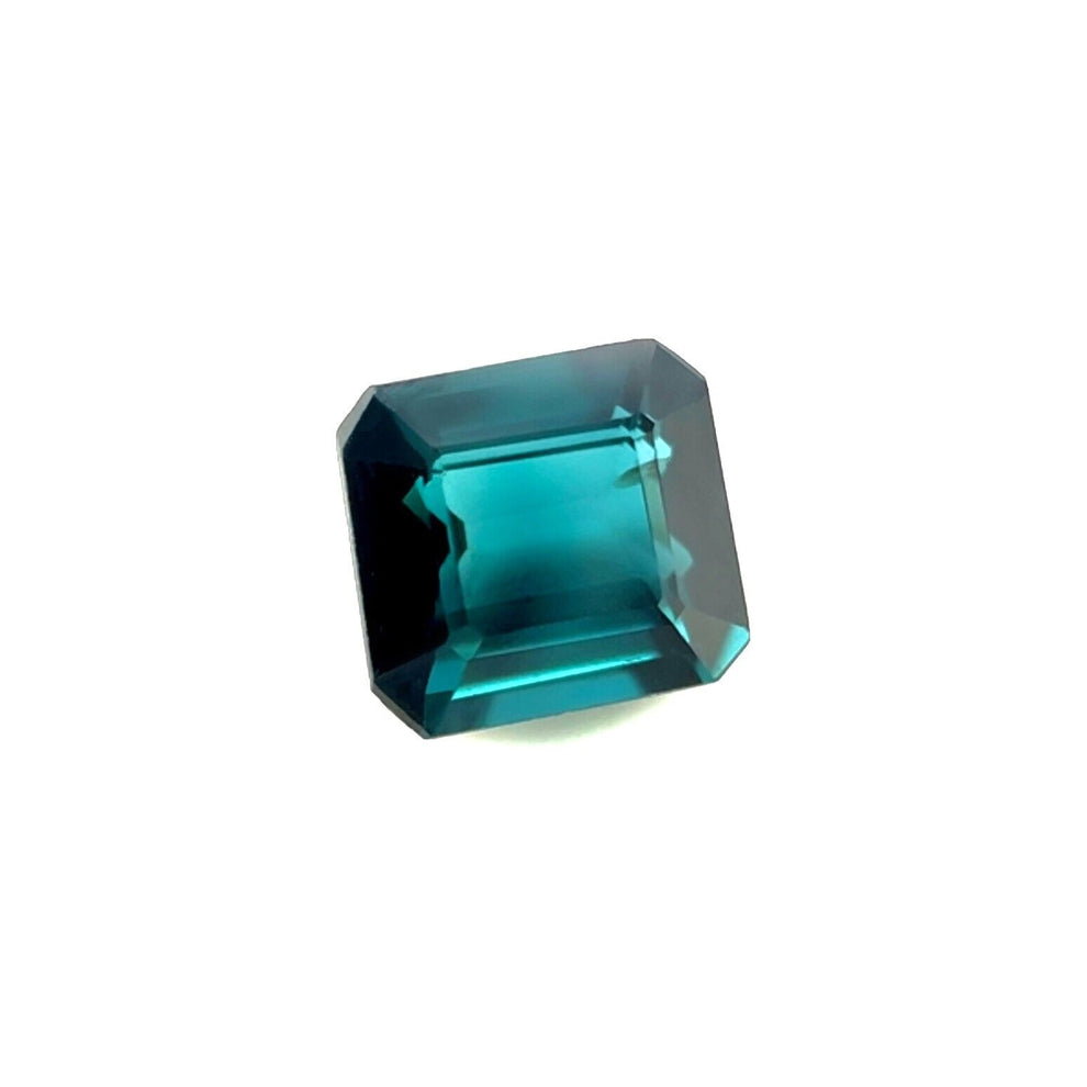 NATURAL Indicolite Tourmaline 1.70ct Deep Blue Octagon Cut Gem 7x6.5mm ...