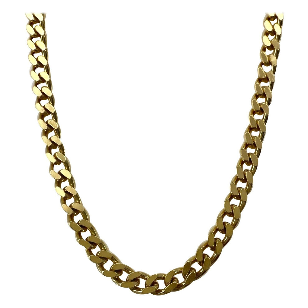 Fine Italian Made 18k Yellow Gold 2.2mm Curb Necklace Chain 24 ...