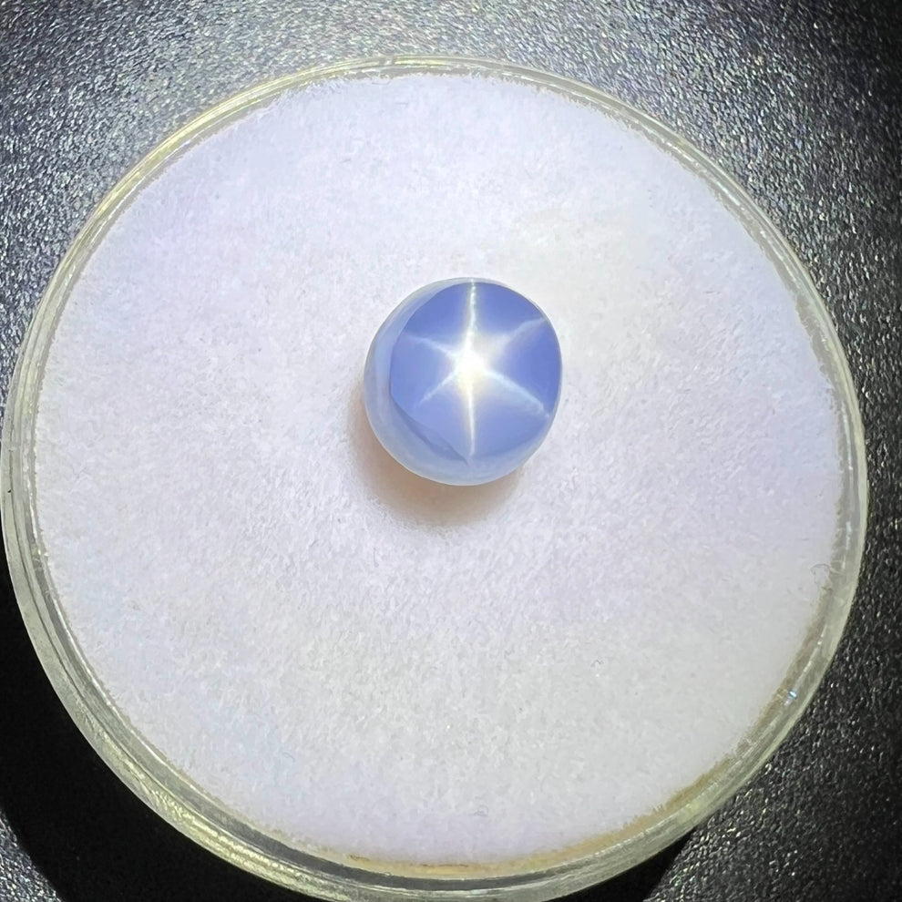 Fine IGI CERTIFIED 2.43ct UNTREATED Ceylon Violet Blue STAR Sapphire N ...