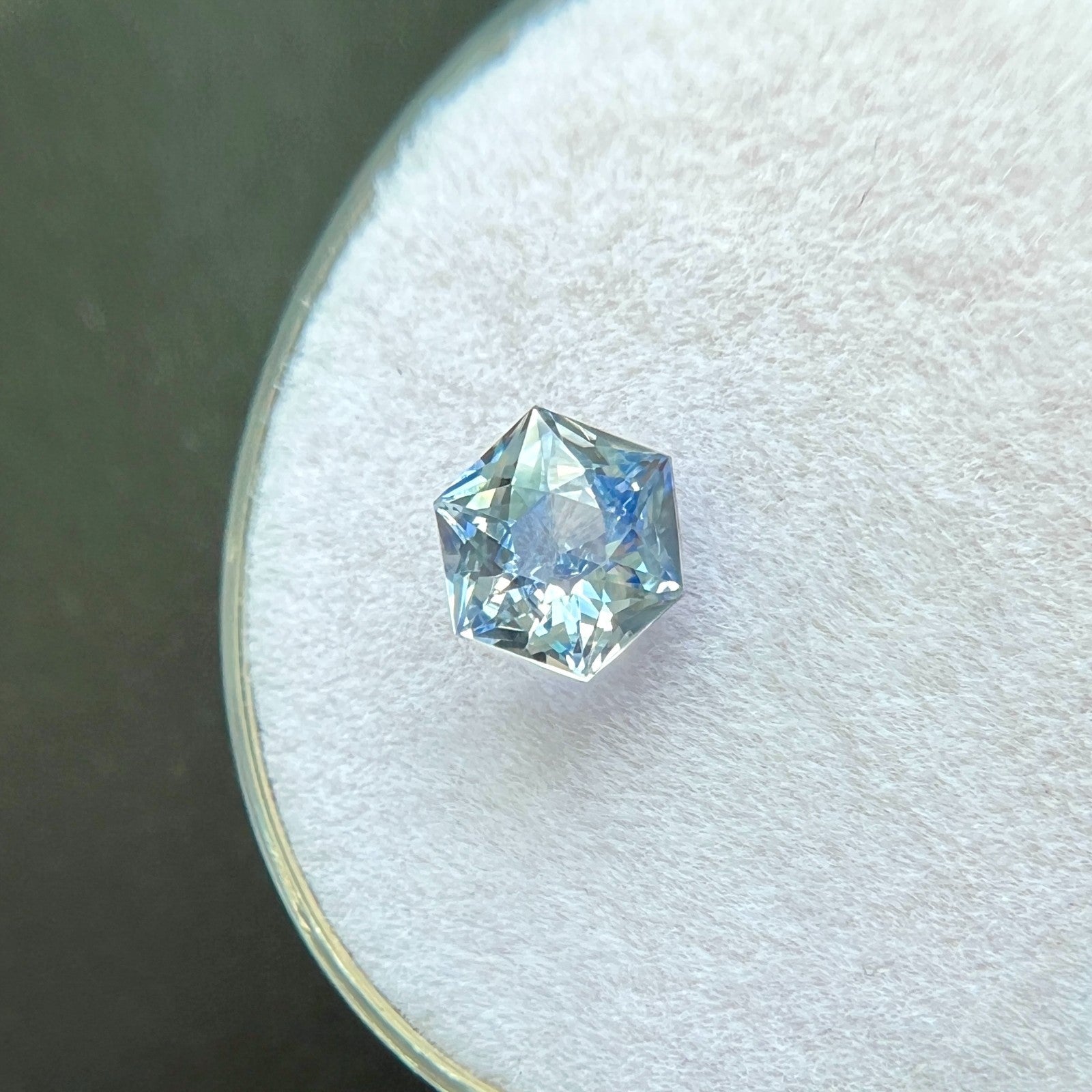 NATURAL 1.04ct Ceylon Sapphire Light Blue FANCY Cut NATURAL 6.3x5.5mm ...